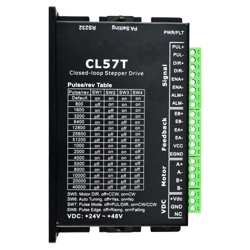 Controlador paso a paso de bucle cerrado CL57T 0-8,0A 24-48VCC para ...